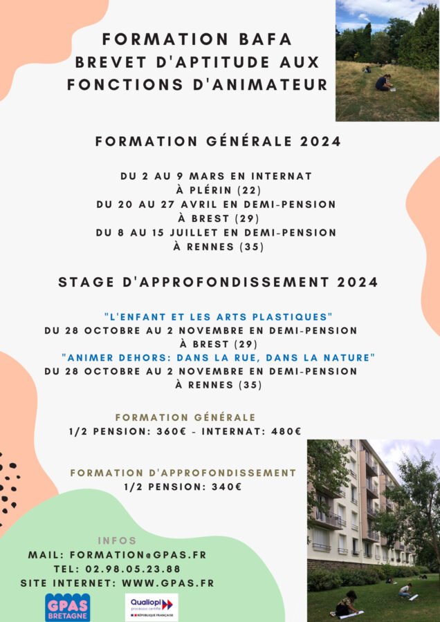 Nos stages BAFA 2024 • GPAS